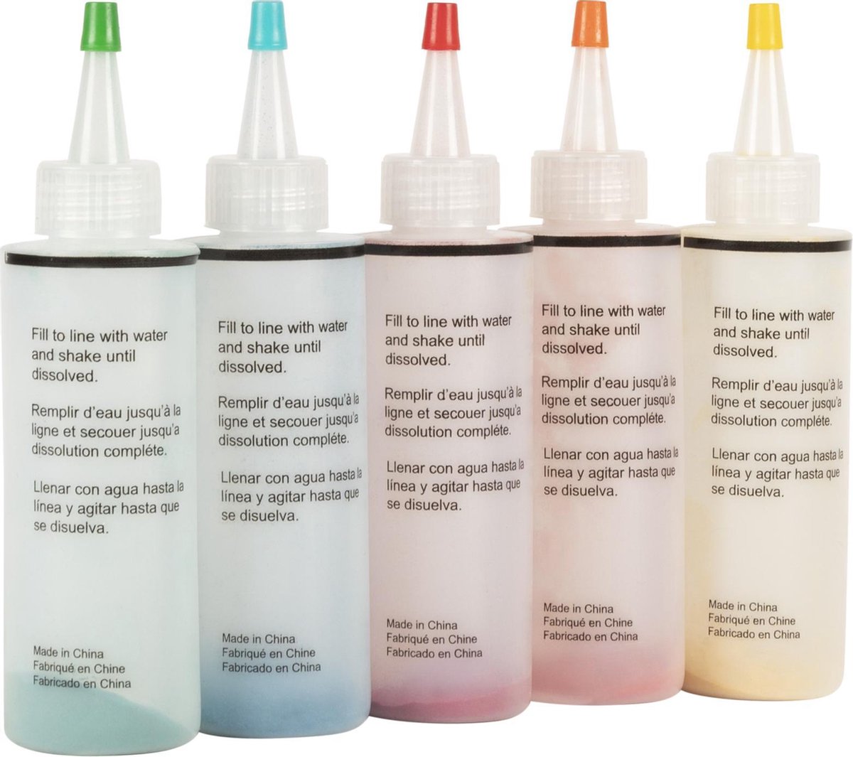 Crafts&Co Tie Dye Kit - Textielverf - 5 Knijpflesjes - Kleurenset ...