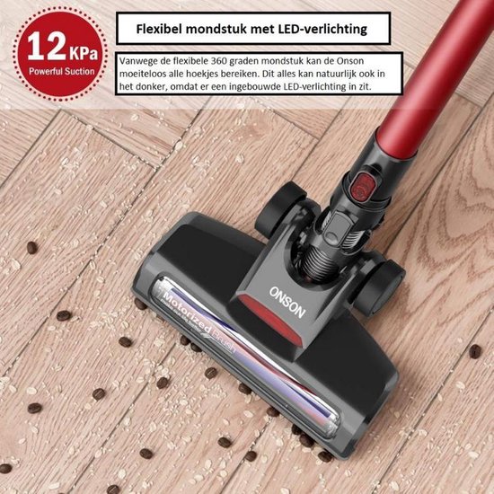 Onson D18E Steelstofzuiger extra sterks stofzuiger + Kruimelzuiger 2-in ...