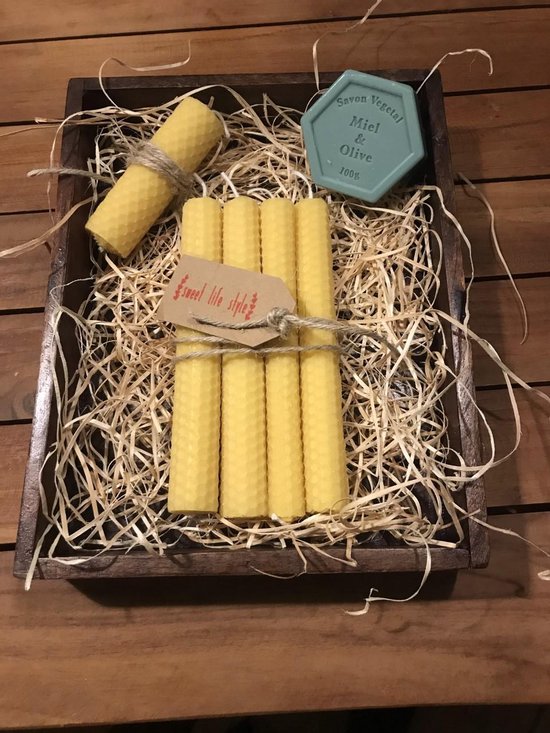 kado pakket bijenwas kaarsen | bol