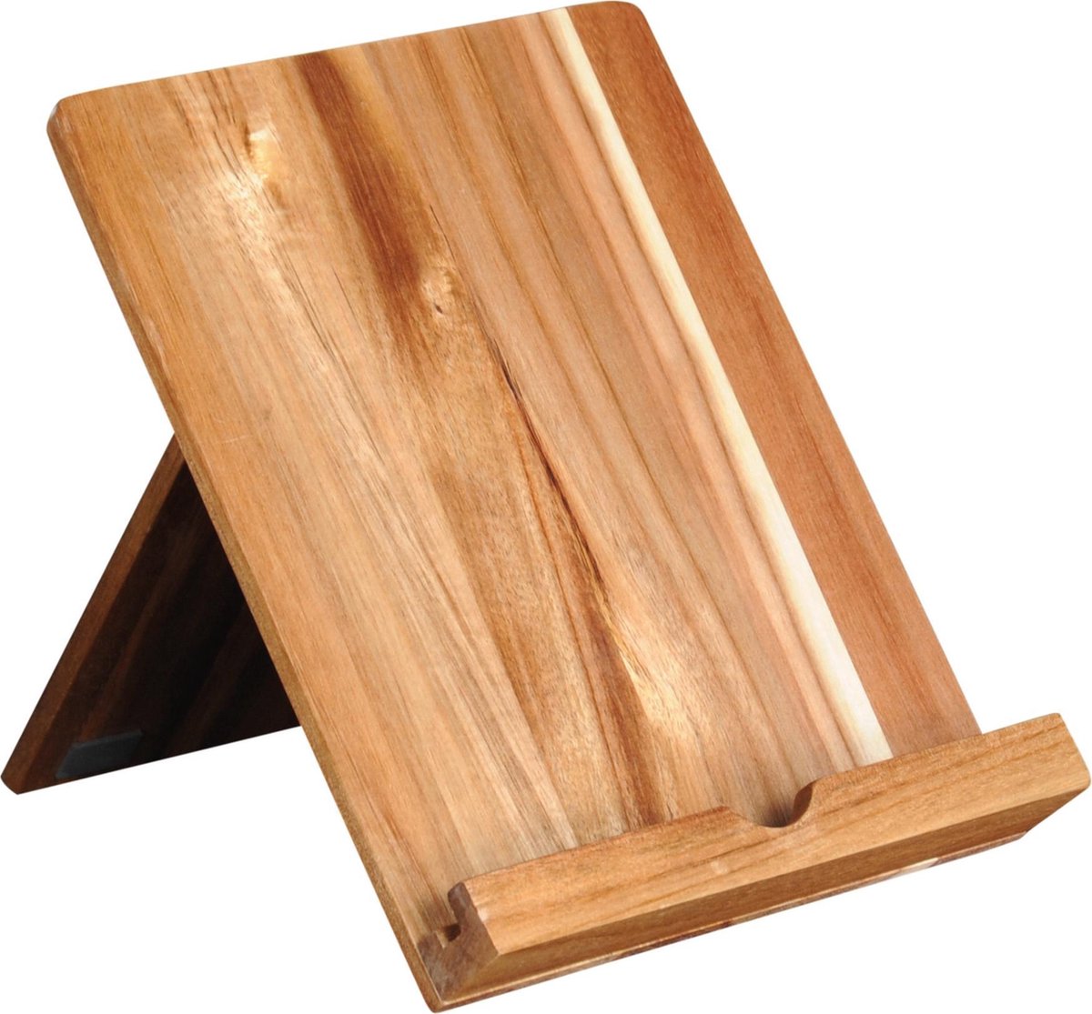 Kookboekstandaard/tablethouder acacia hout 23 x 18 x 19 cm -... | bol