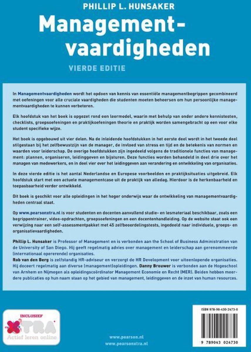 Managementvaardigheden | 9789043024730 | Phillip L. Hunsaker | Boeken ...