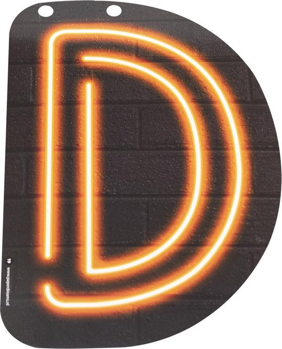 Neon Letter D 24cm | bol