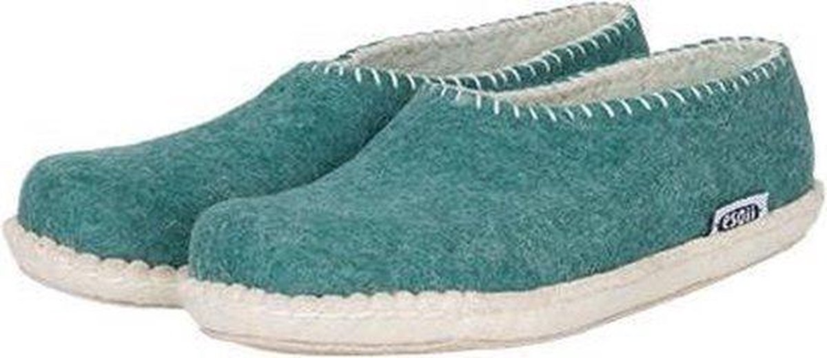 Vilten dames sloffen Stitch seagreen - maat 39 | bol.com