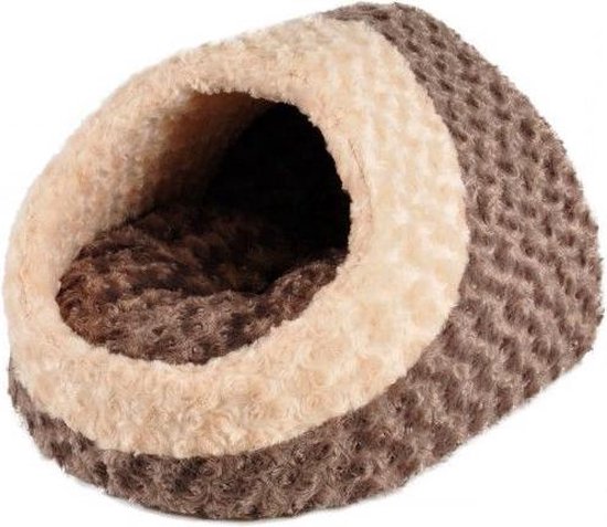 Flamingo Kattenmand Cuddly Iglo - 40 x 40 x 20 cm - Bruin | bol