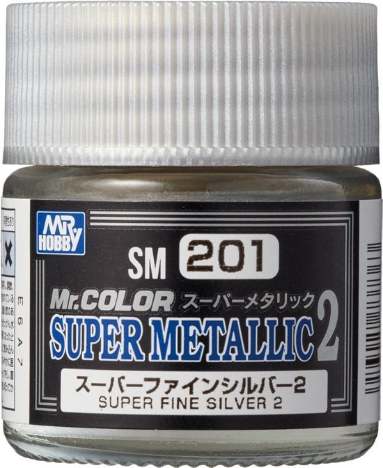 Mrhobby - Mr. Super Metallic Ii 10 Ml Fine Silver (Mrh-sm-201 ...