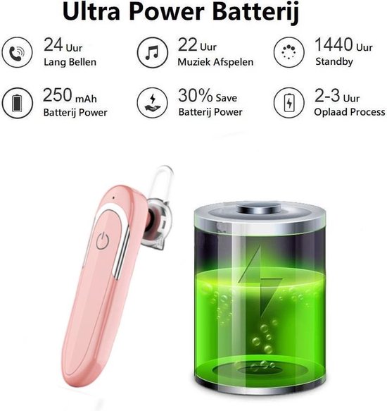 D5 VIP™ - Draadloze headset - Bluetooth 5.0 - Wireless carkit Auto ...