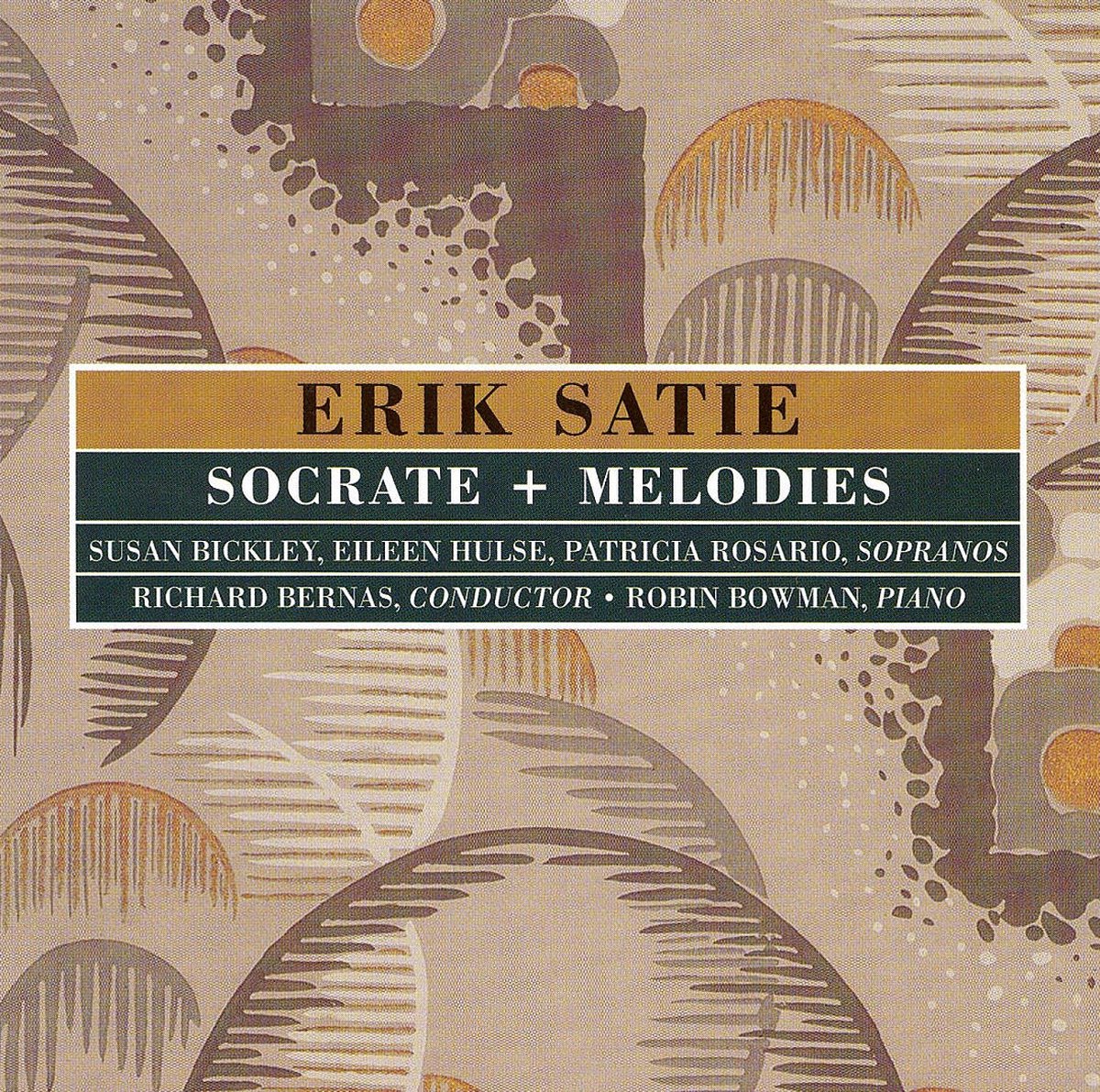 Erik Satie - Socrate + Melodies (CD), Richard Bernas | CD (album ...
