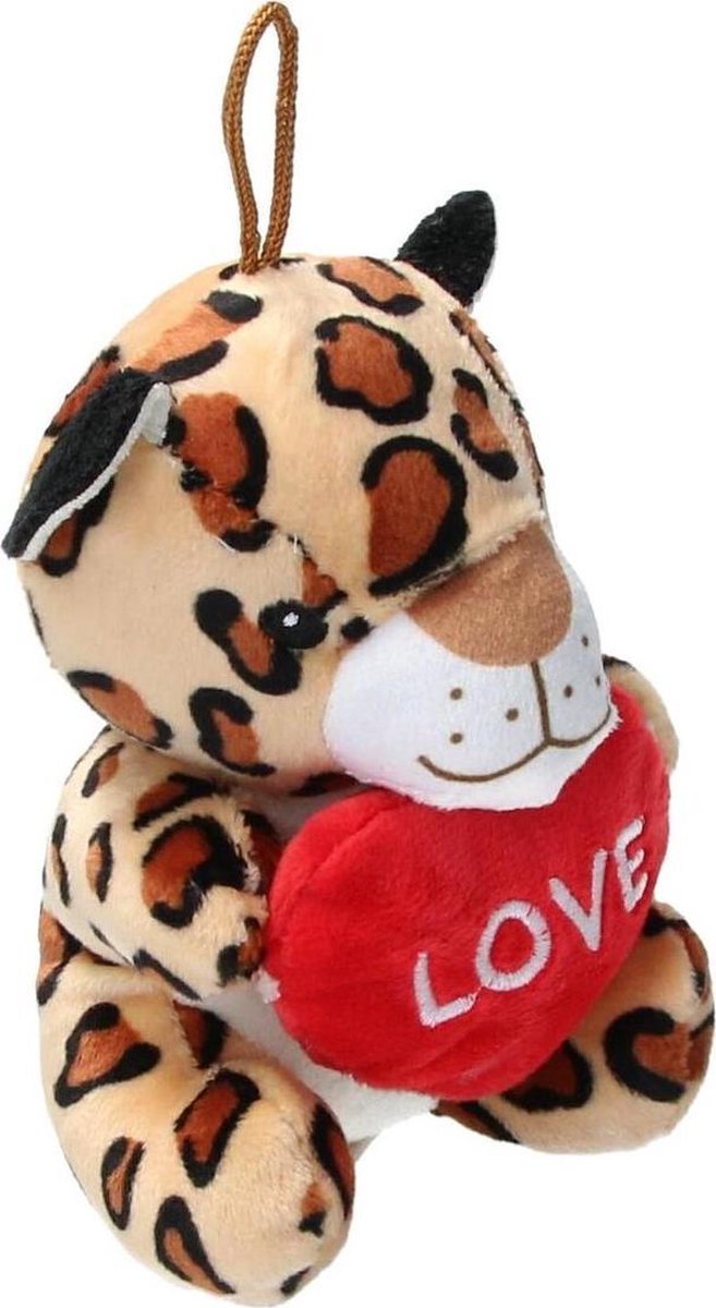 Panter Pluche Knuffel met Hart Love 15 cm | Love Plush Toy | Liefde ...