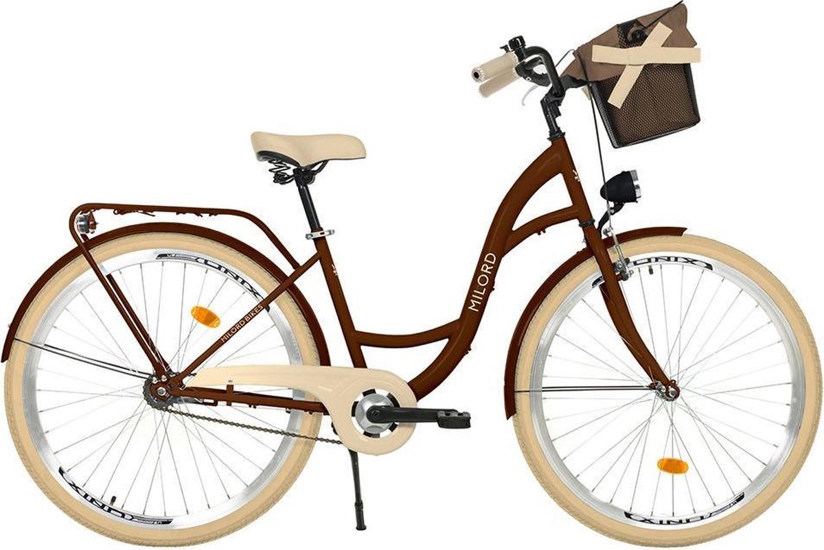 Milord - 28 inch, 1 versnelling Comfort Fiets met mand, Nederlandse ...