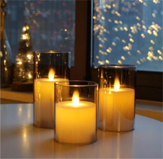 SEPH Realistische LED Kaarsen Met Bewegende Vlam - 3-Delige Set Met ...
