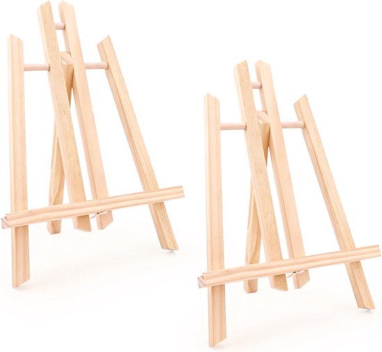 2 mini-ezel van hout - kleine ezel voor foto's - tafel standaard voor ...
