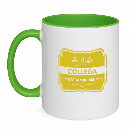 Hacebo® - De beste collega, dat ben ik dus koffiebeker groen - iemand ...