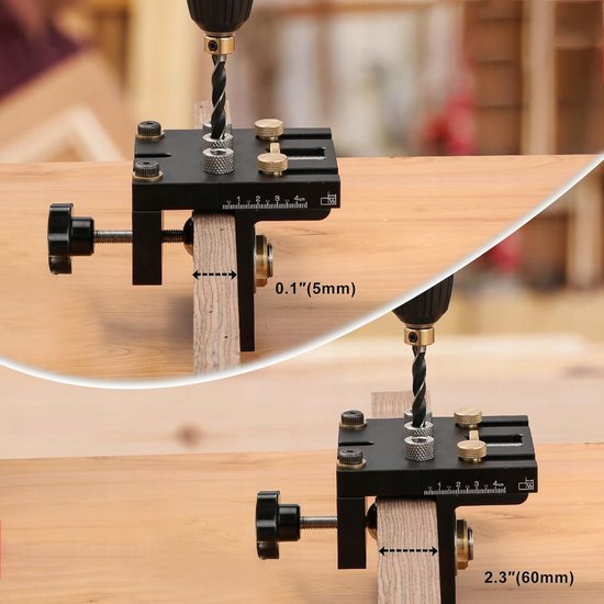 Boormal met positioneringsclip - 3-in-1 ponsgereedschap voor ...