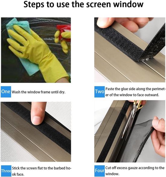 Inovra Plus Insectenwerend Net Vliegengaas Raam 3-delig Muggennet Rol ...