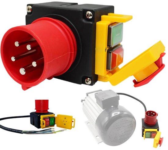 Allecto Plus - 3-fase 400V Noodschakelaar met CEE-stekker - Waterdicht ...