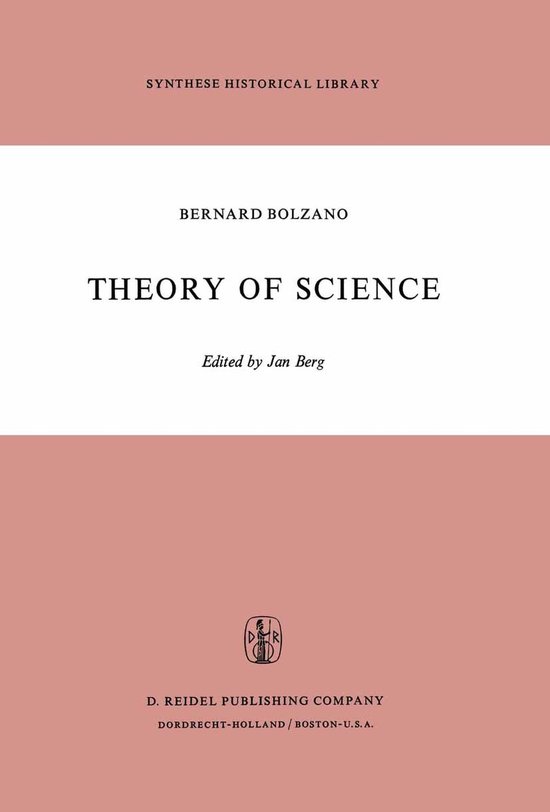 Synthese Historical Library- Theory of Science | 9789027702487 | B ...