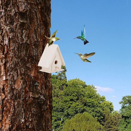 Outdoor Hanging Birdhouse Nesting Box for Country Cottages - Ideal for ...
