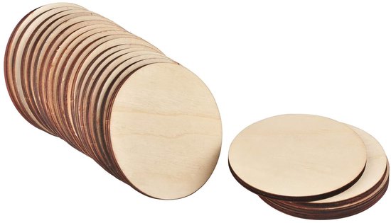 Houten schijven - veelzijdig voor DIY - set van 26 - 101,6 mm ...