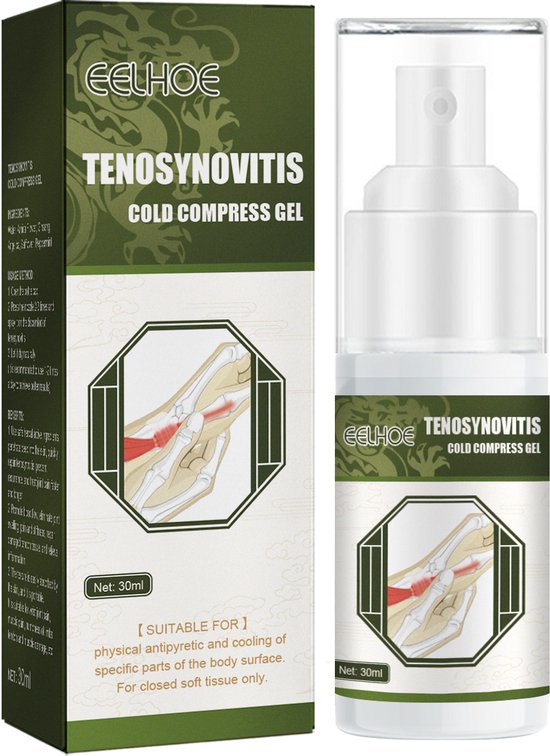 stuks Peesschede Koud Kompres Gel Spray Massage Voor Pijnlijke Pols ...