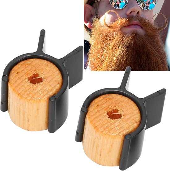 Mustache Training Wheels 1 Paar - Baardkam met Krulvormer - Draagbaar ...