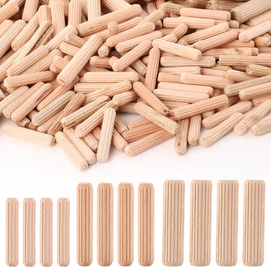 Set van 900 houten pluggen - M6 - M8 - M10 - verschillende houten ...