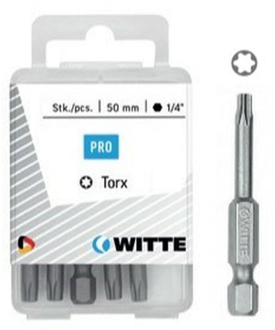 Set van tips WITTE Torx TX 40 5 Stuks | bol