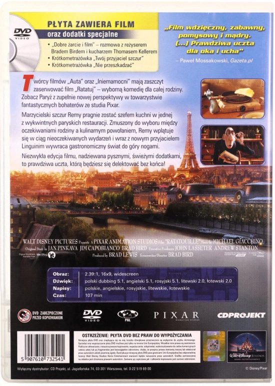 Ratatouille [DVD] (Dvd), Patton Oswalt | Dvd's | bol