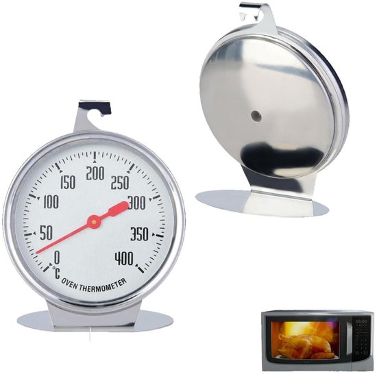 JGS Premium - Oventhermometer Roestvrij Staal 400 Grade - Hangend en ...