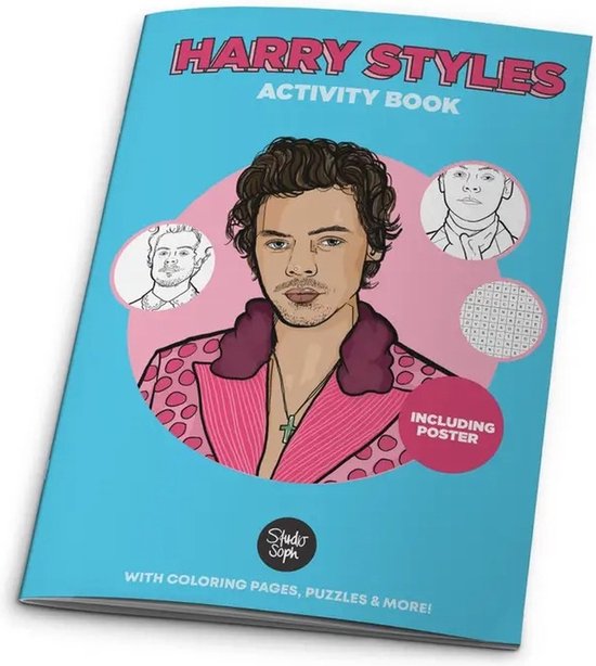 Studio Soph Harry Styles Activiteitenboek Harry Styles Blauw | bol