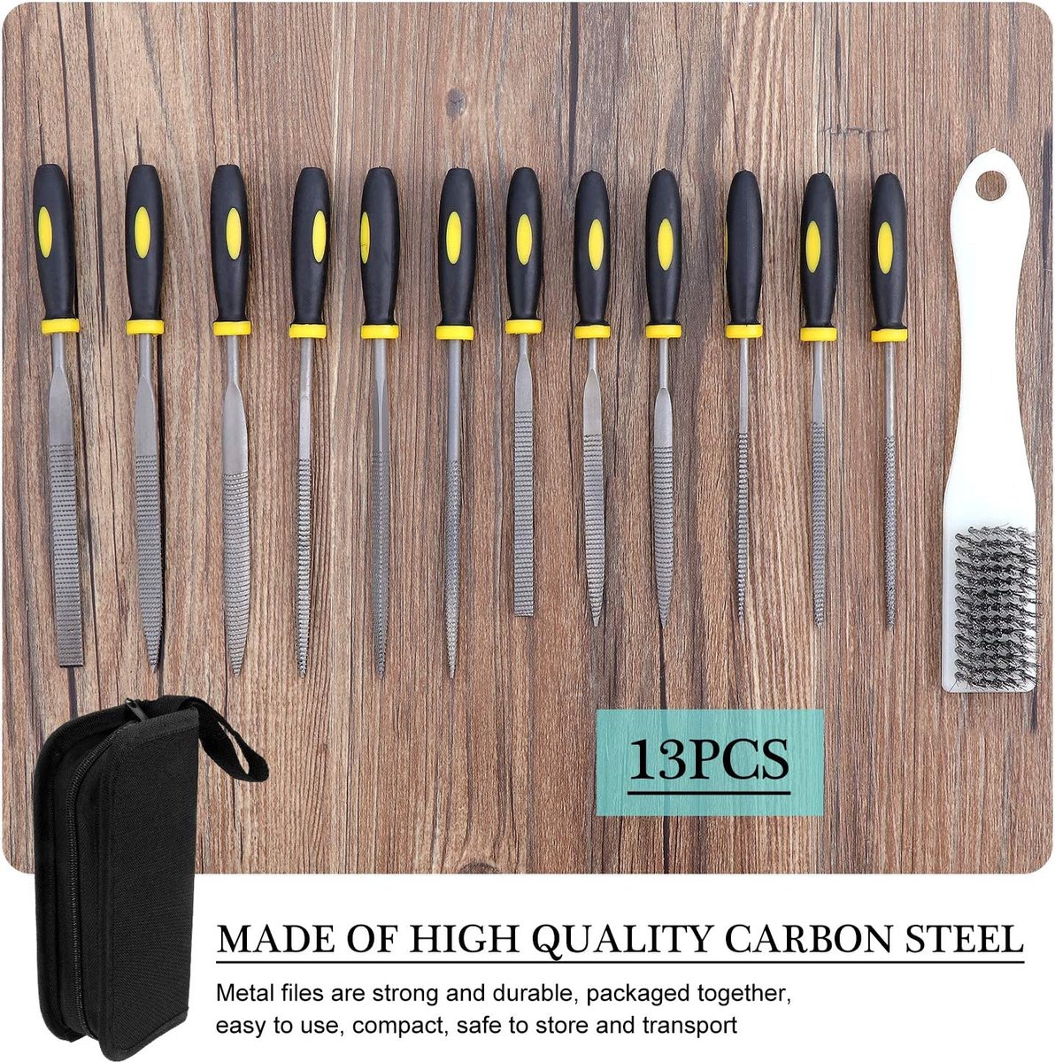 13 STKS File Set, Naaldvijl Set, Kleine Houtvijlen en Rasps Set ...