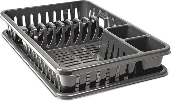 Hausfelder SpaceBlack Afdruiprek, afdruiprek met opvangbak, afdruiprek ...