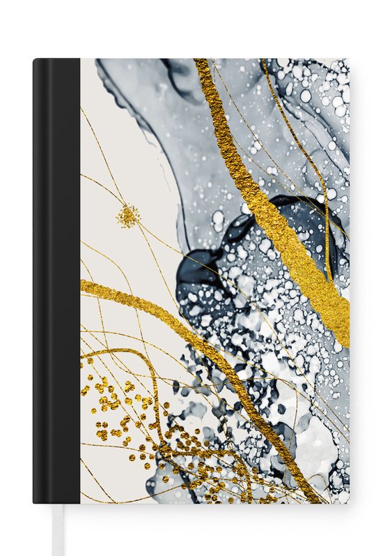 Notitieboek - Schrijfboek - Abstract - Goud - Natuur - Kunst ...