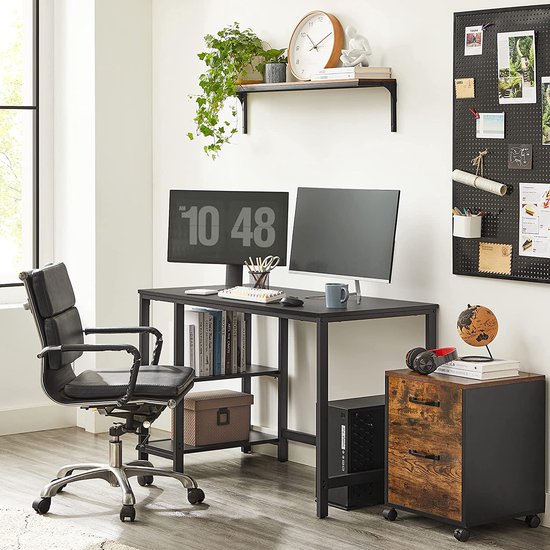 Bureau - Computertafel - Pc-tafel - Bureautafel - Kantoorbureau - Zwart ...