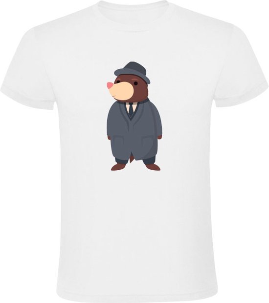 Molletje Heren T-shirt mol | agent | detective | undercover | schattig ...