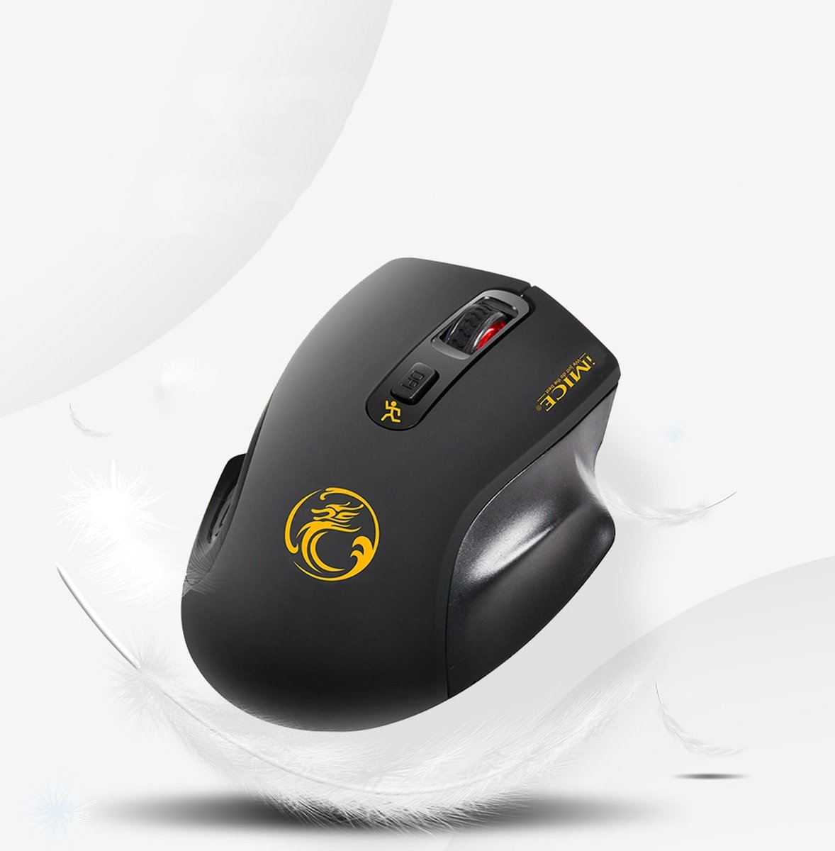 Draadloze Muis - Ergonomisch - Met Duimsteun - Game Muis - Computer ...