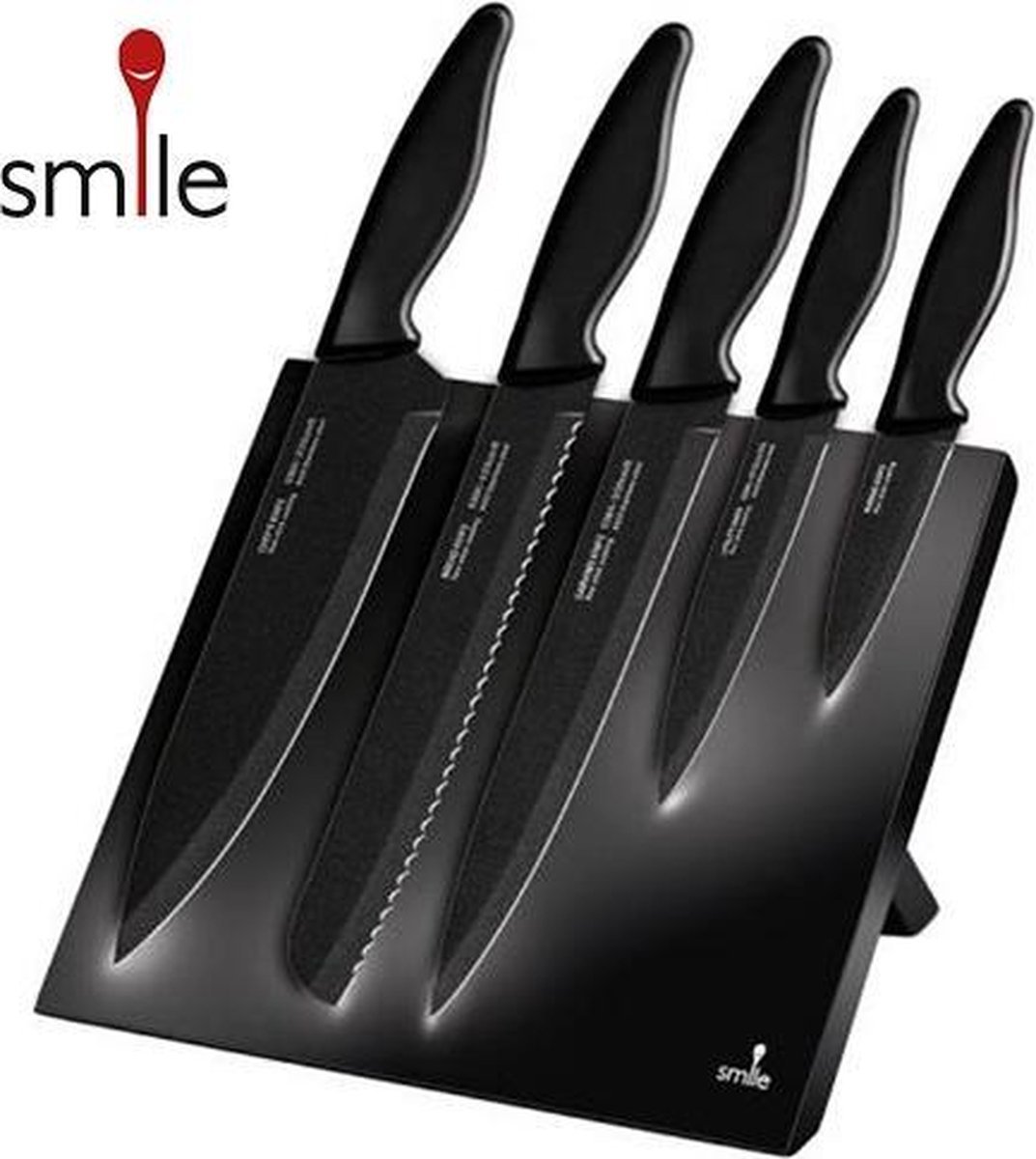 Smile - Messenset met Blok - Messenblok - Magnetisch Blok - Zwart | bol.com