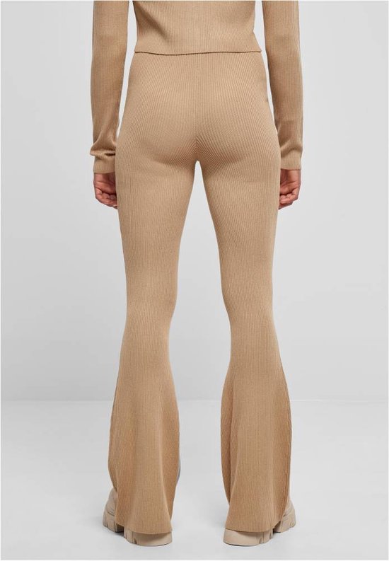 Urban Classics Legging 3xl Rib Knit Bootcut Beige