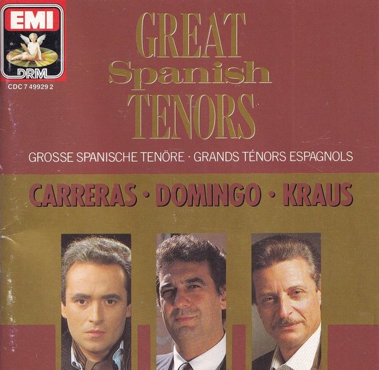 Great Spanish Tenors - Placido Domingo, Alfredo Kraus, José Carreras ...
