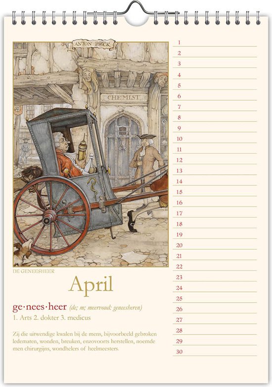 Anton Pieck 'Oude Ambachten' Verjaardagskalender | bol.com
