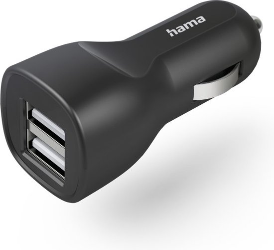 Hama Auto-oplader, 2x USB-A, 12 W, zwart | bol