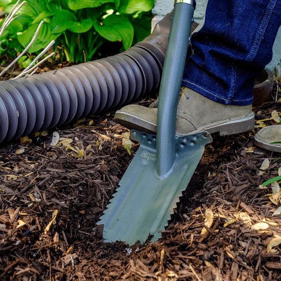 Root Slayer Trench Spade, Geulspade met zaag – Multifunctionele gleuven ...