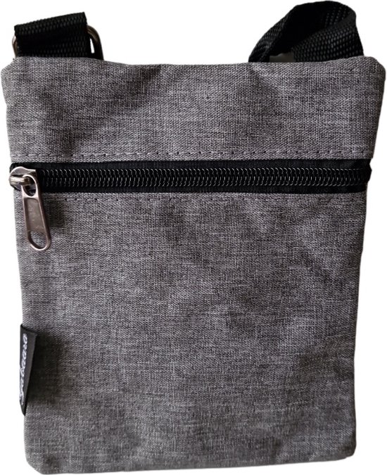 Gabaara Schoudertas - Nektasje - Bodysafe - Crossbodytas - Donkergrijs ...