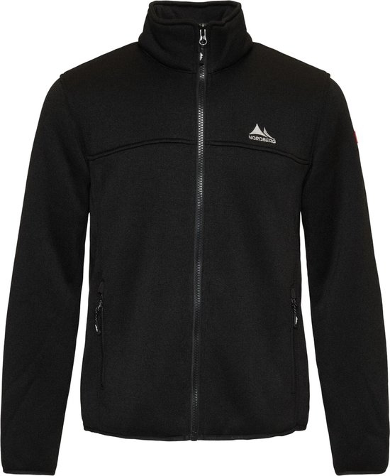 Nordberg Fred Fleece Vest - Zwart melange - Maat M | bol
