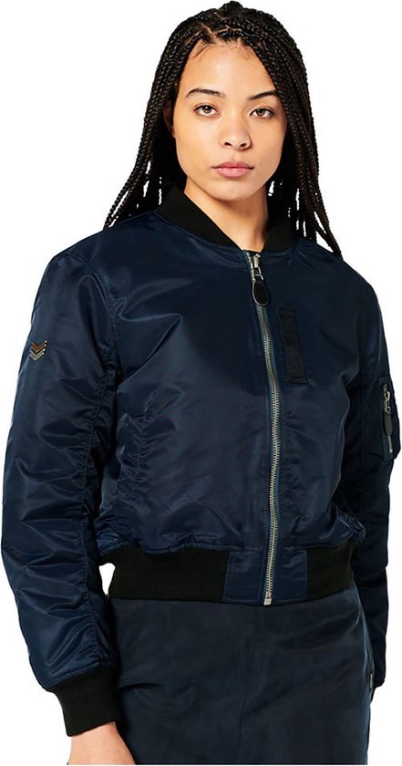 SUPERDRY Ma1 Bomber Jas Vrouwen Nordic Chrome Navy - Maat S | bol.com