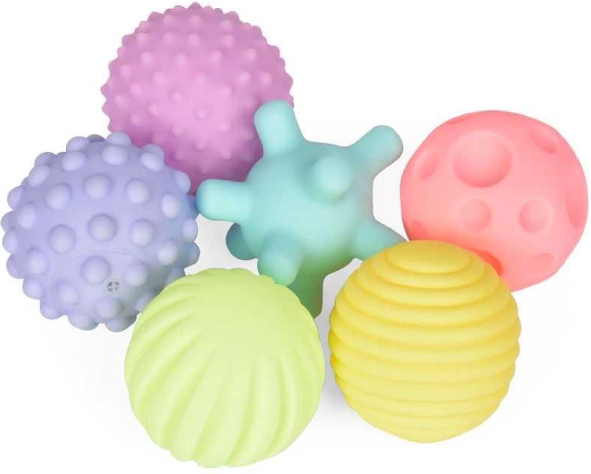 Montessori Speelgoed - Baby Zintuig Ballen - 6 Stuks - Stimulerende ...