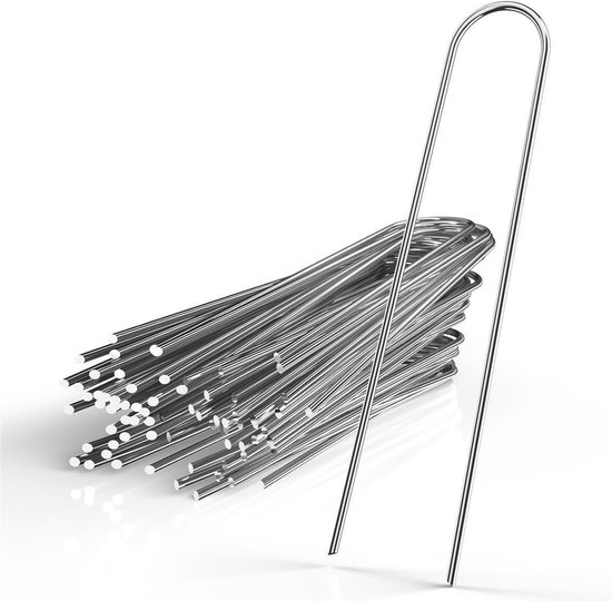 Intirilife 50 x grondanker 200 x 25 x 3,4 mm van gegalvaniseerd ...