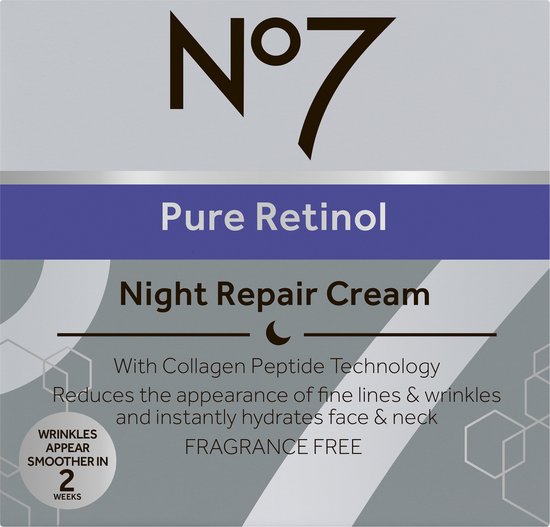 No7 Pure Retinol Night Repair Cream | bol.com