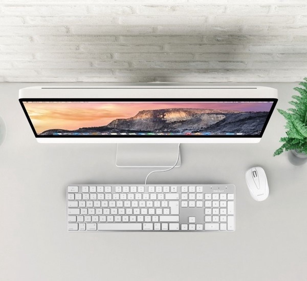 Macally SLIMKEYPROA-UK Super slank USB-A toetsenbord voor Mac - Brits... | bol.com