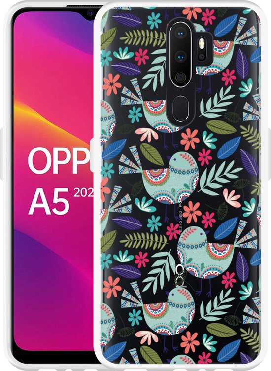 Oppo A5 2020 Hoesje Blue bird - Designed by Cazy | bol.com