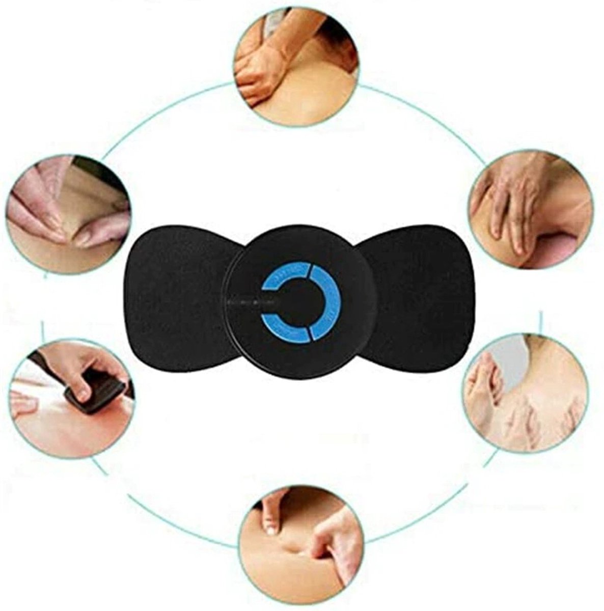 TechU™ Elektrische Nek Massage EMS – Draadloze Spier Ontspanner – 6 ...